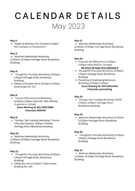 Riverside City College Student Support CalWORKs Program